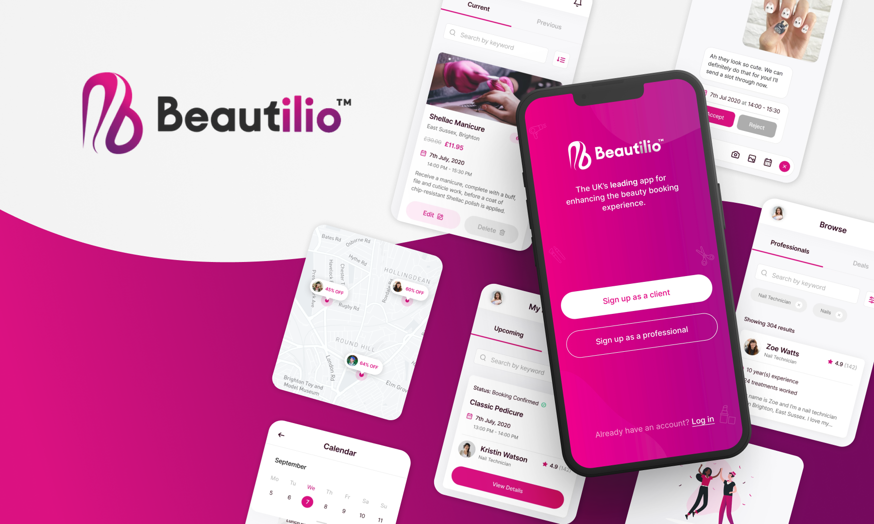 Beautilio - Mobile app for online bookings | TH-EY