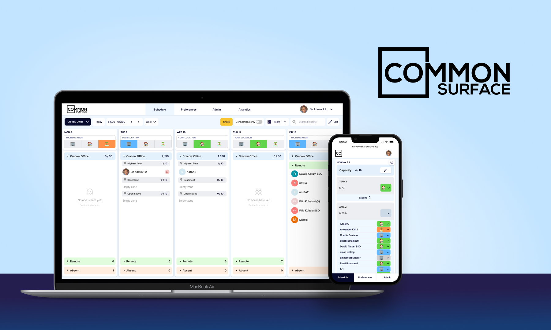 Common Surface – Web app for managing hybrid work | TH-EY